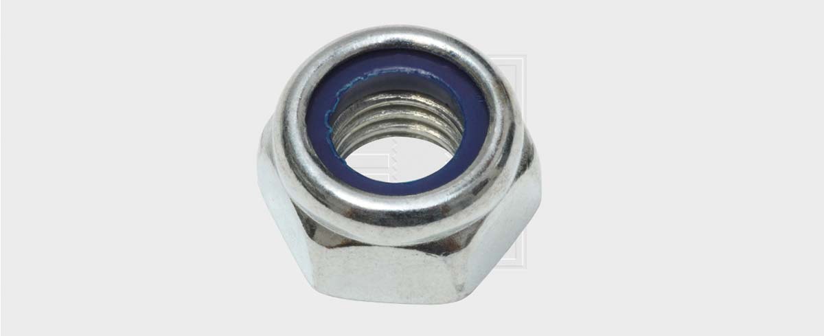 Stopmutter, selbstsichernde Mutter nach DIN 985 mit Nylonring